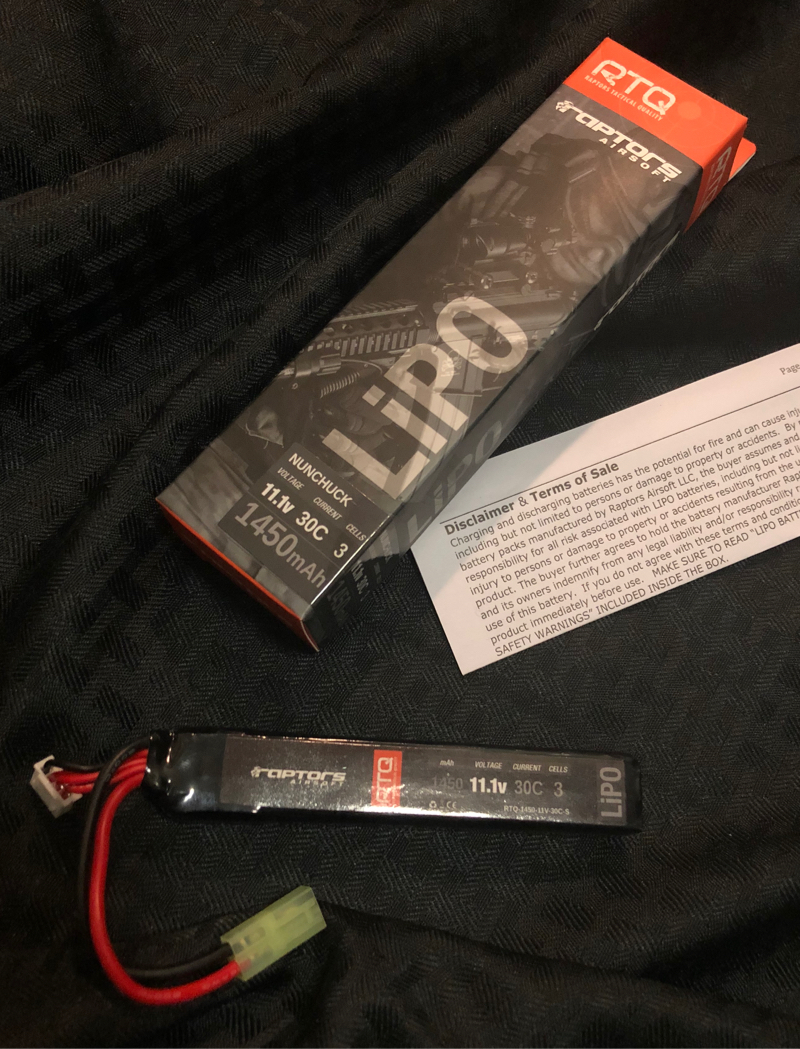 SOLD 11.1V Buffer Tube Lipo | HopUp Airsoft