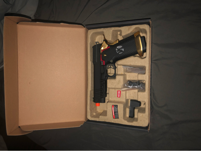 High Capa Pistol gold edition | HopUp Airsoft