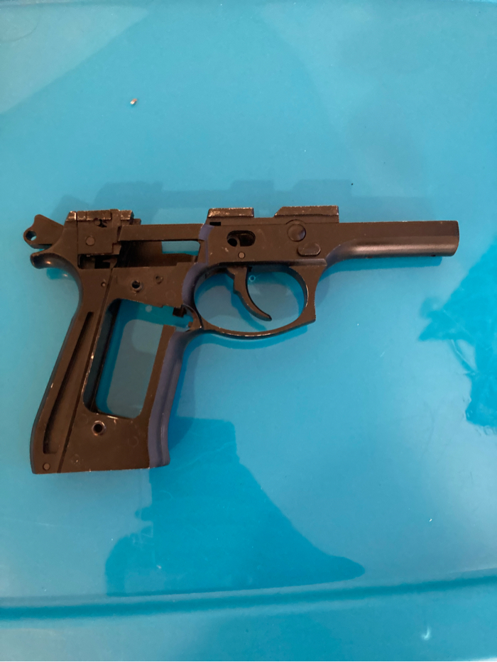 M9 full metal frame and full blow back black with hammer and trigger ...