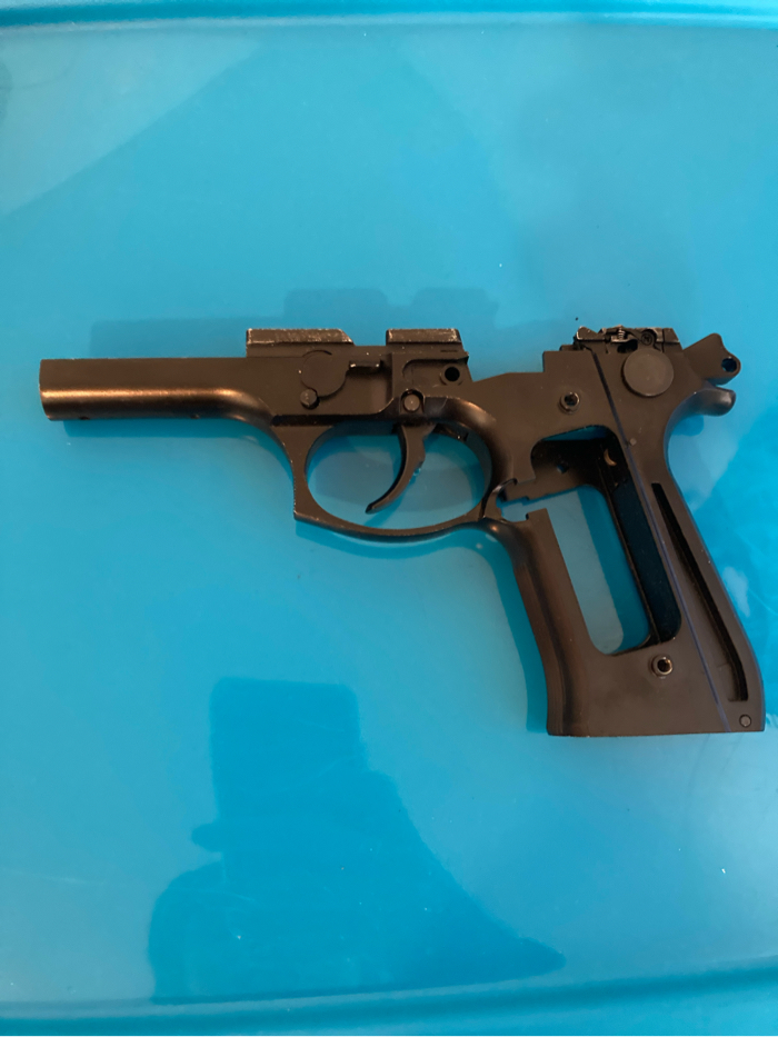 M9 full metal frame and full blow back black with hammer and trigger ...