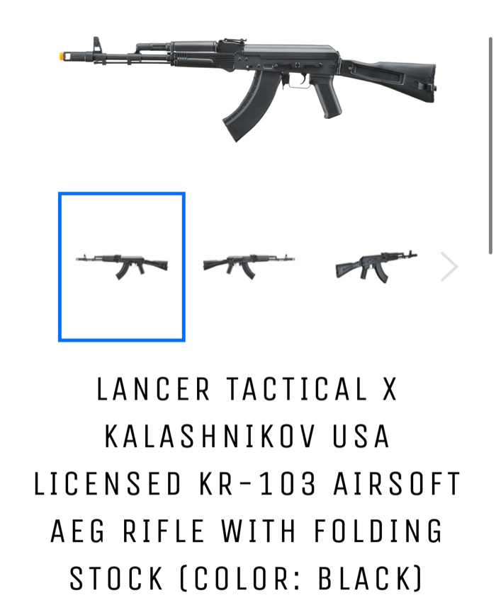 Lancer Tactical Kr-103 package | HopUp Airsoft