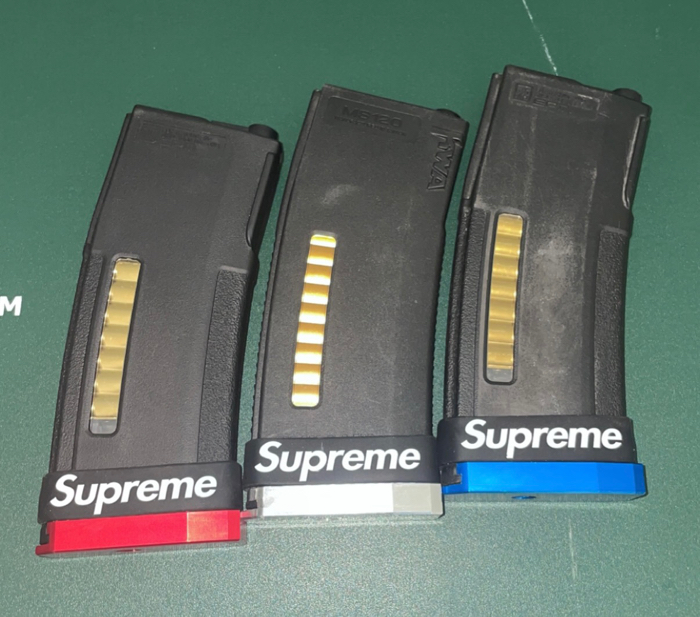 SOLD 5 Pack Black Supreme bands | HopUp Airsoft