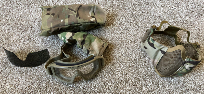 SOLD Revision Locust goggles and OneTigris lower face mask | HopUp Airsoft