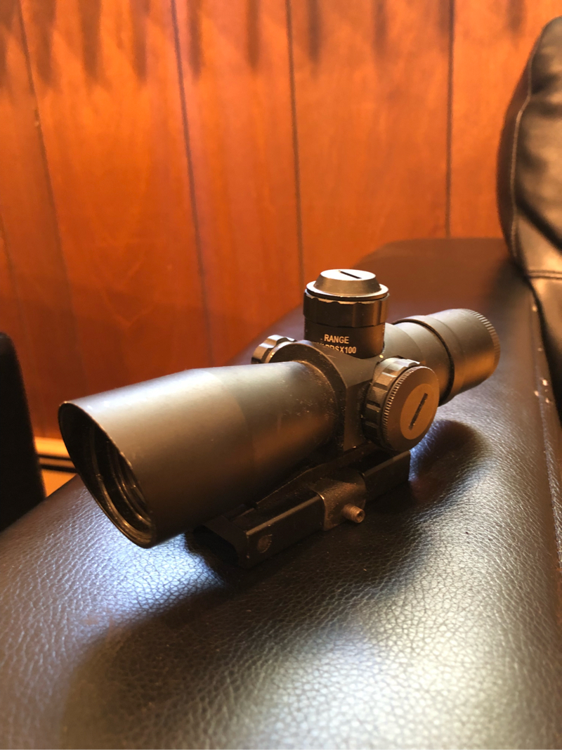 SOLD NcStar Zombie Stryke 4x32 illuminated sight with zombie reticle ...
