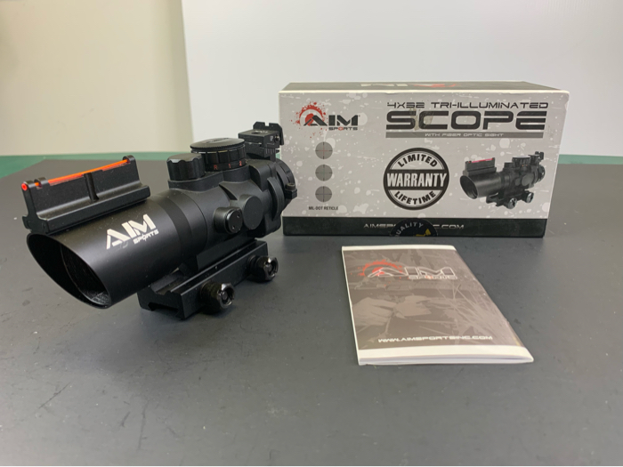 SOLD AIM Dual-Rail 4x35 Illuminated Compact Scope (Does Not Illuminate ...
