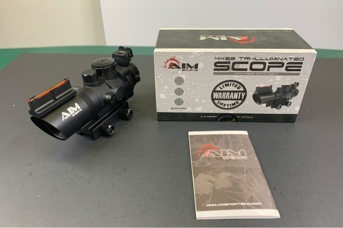 SOLD AIM Dual-Rail 4x35 Illuminated Compact Scope (Does Not Illuminate ...