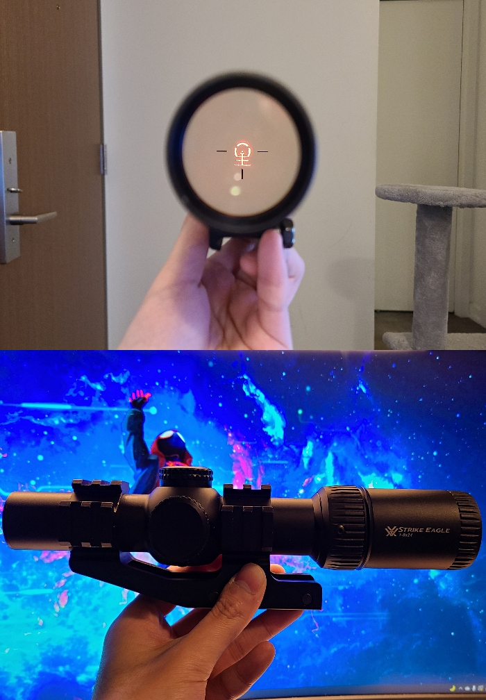 SOLD Vortex Strike Eagle 1x8x24 Scope Real Steel | HopUp Airsoft