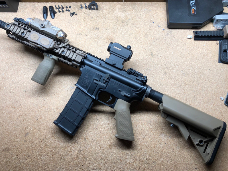 SOLD Custom MK18 Completely Upgraded Milsim Ready Shoots Lasers M4 Rifle AEG MAXX, Titan, R-hop ...