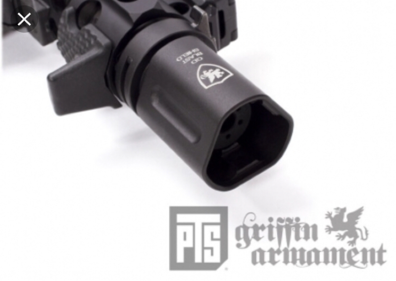 SOLD PTS Muzzle Device with Hammer Comp | HopUp Airsoft