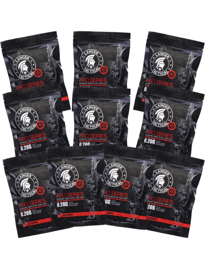Lancer Tactical Airsoft BBS - 6mm, 0.2g (10,000 Rounds) Competition ...
