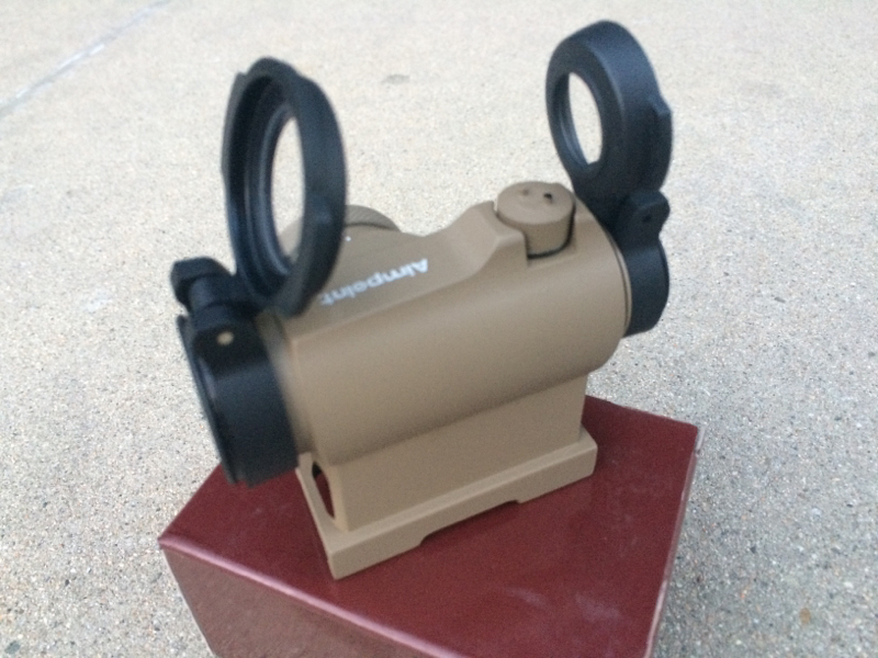 SOLD Tan T2 Aimpoint REPLICA *High-Mount* QD + Killflash & Flip-up lens ...