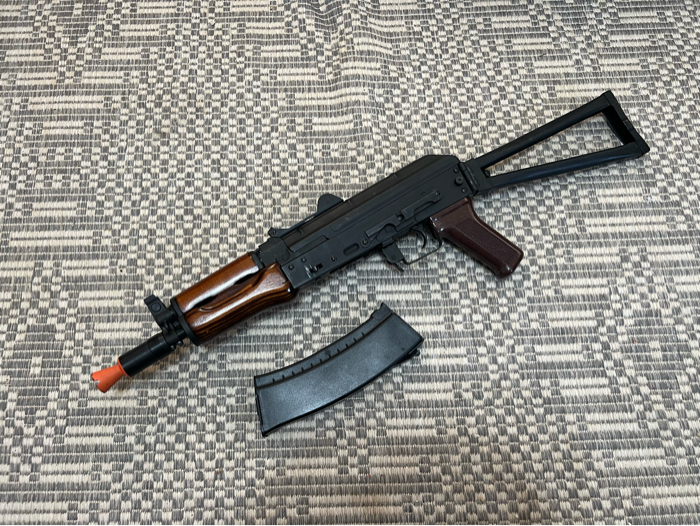 SOLD LCT Stamped Steel LCKS74UN AK AEG Rifle w/ Steel Folding Stock ...