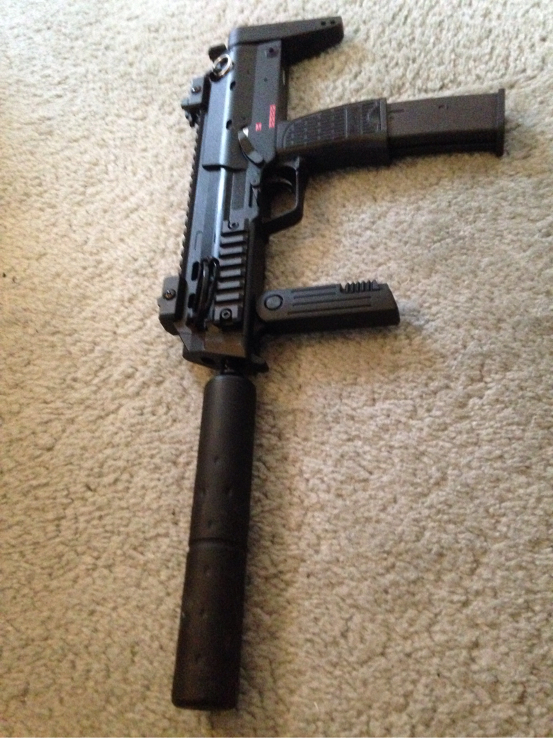 SOLD kwa mp7 with threaded barrel and suppressor | HopUp Airsoft