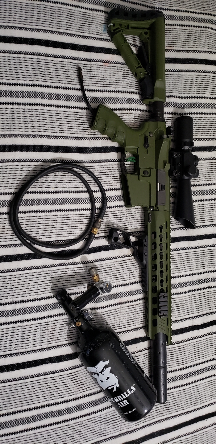 SOLD G&g Predator Wolverine Reaper Hpa Full metal DMR type build ...