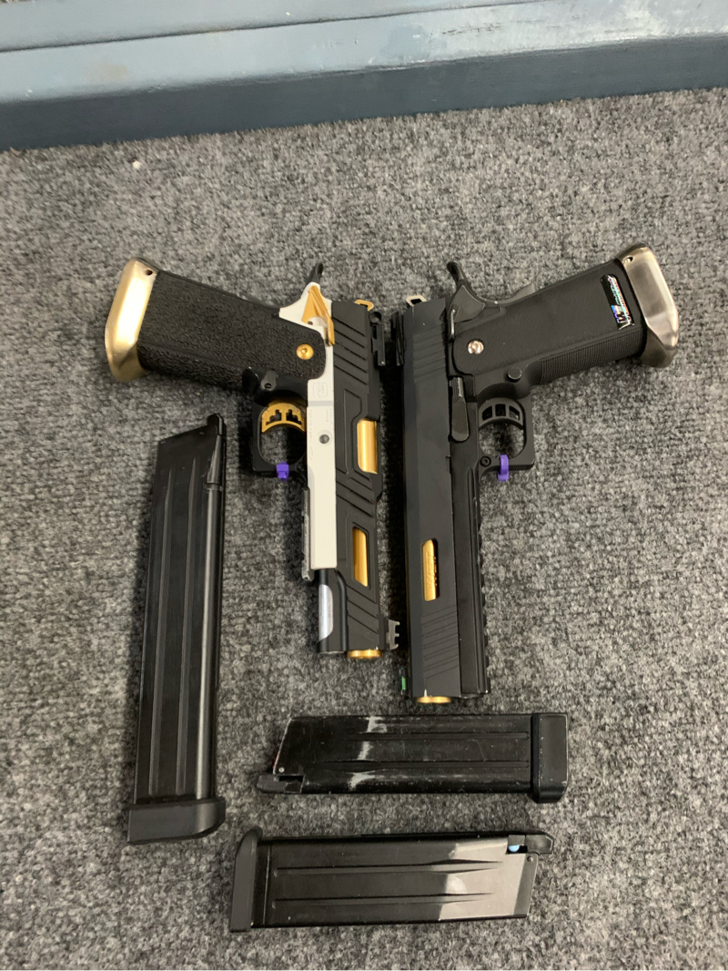 SOLD 2 Custom Hi Capas + Mags | HopUp Airsoft