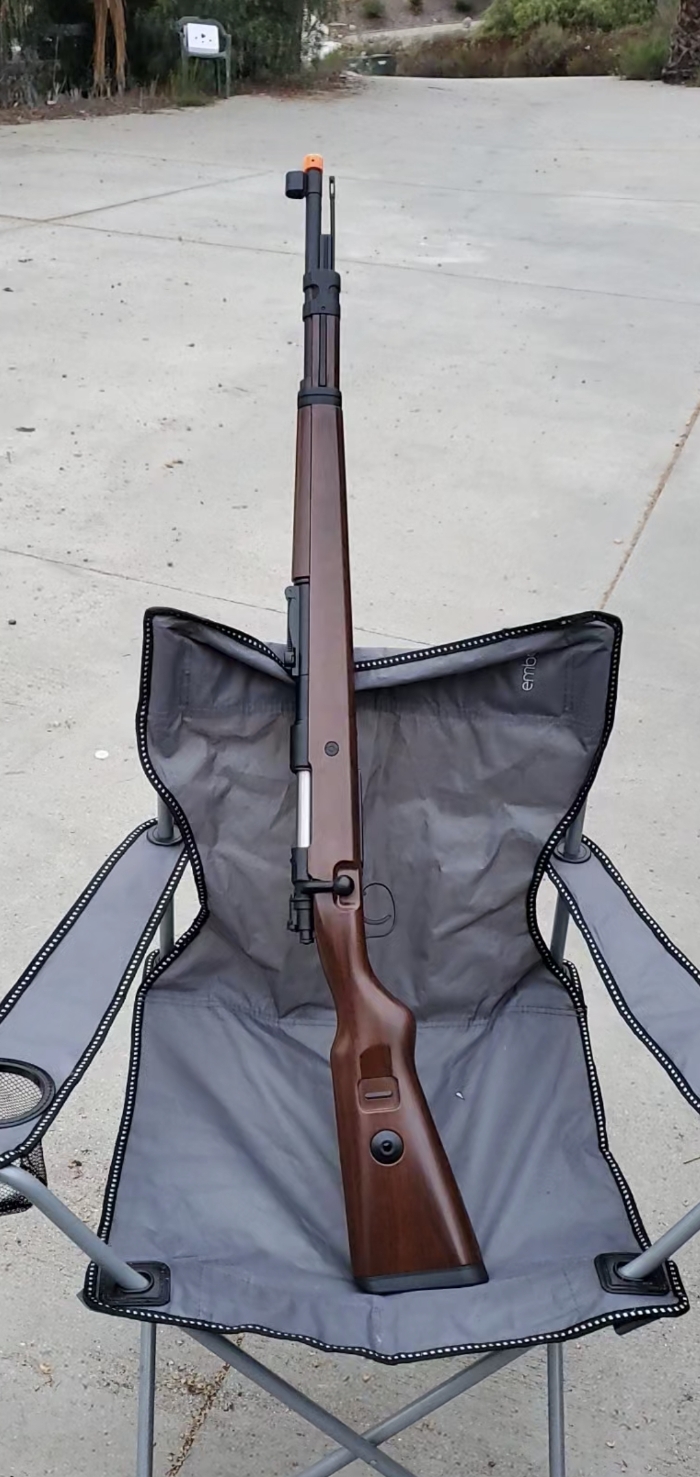 Mauser bolt action Kar98k spring powered rifle | HopUp Airsoft