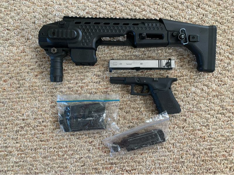 SOLD G-series carbine conversion and g23 parts pistol with mags | HopUp ...