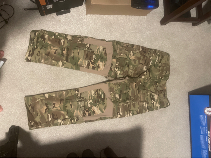 HAN-WILD combat pants tactical with knee pads multicam rip-stop airsoft ...