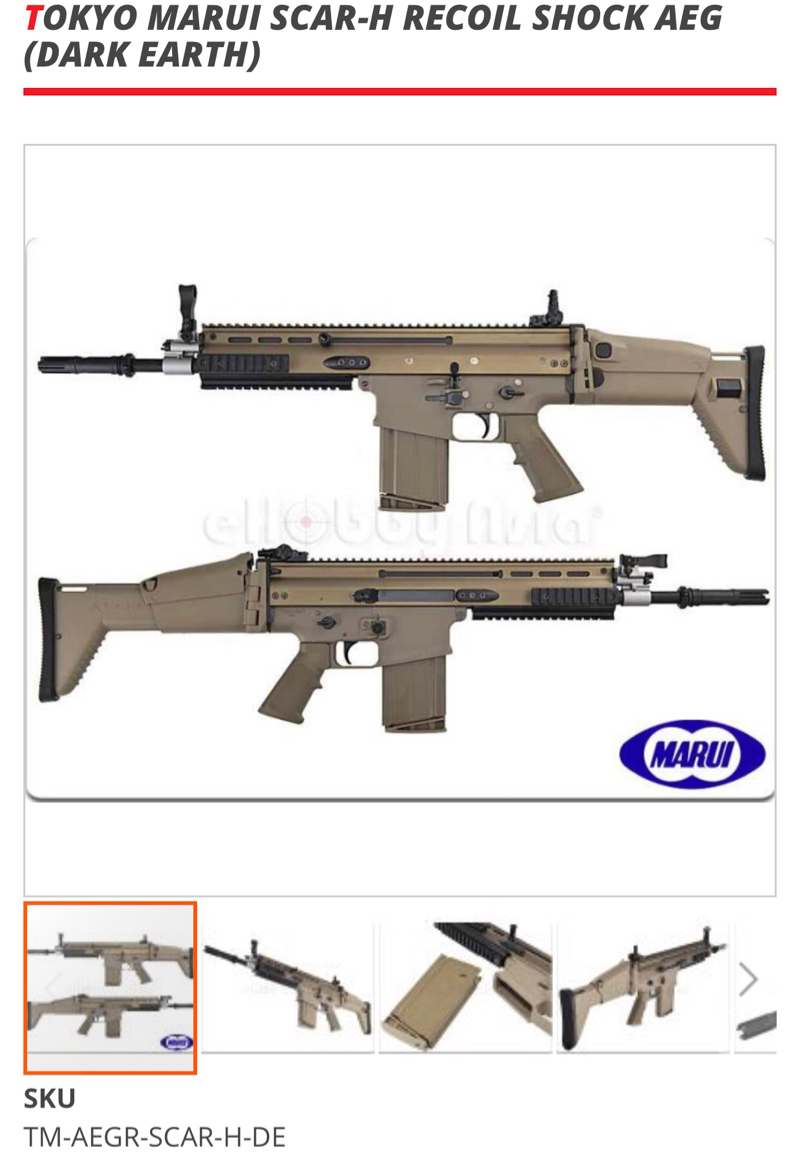 SOLD [WTB] FDE TM Scar H Recoil Shock | HopUp Airsoft