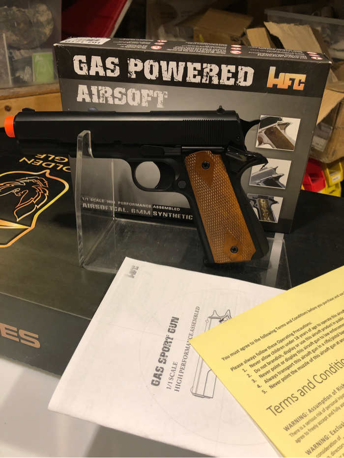 SOLD New Gas 1911 nonblowback pistol HFC COLT | HopUp Airsoft