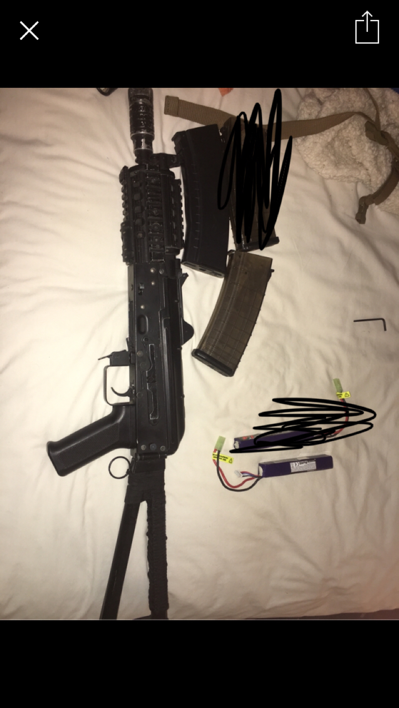 SOLD cyka ak74u | HopUp Airsoft