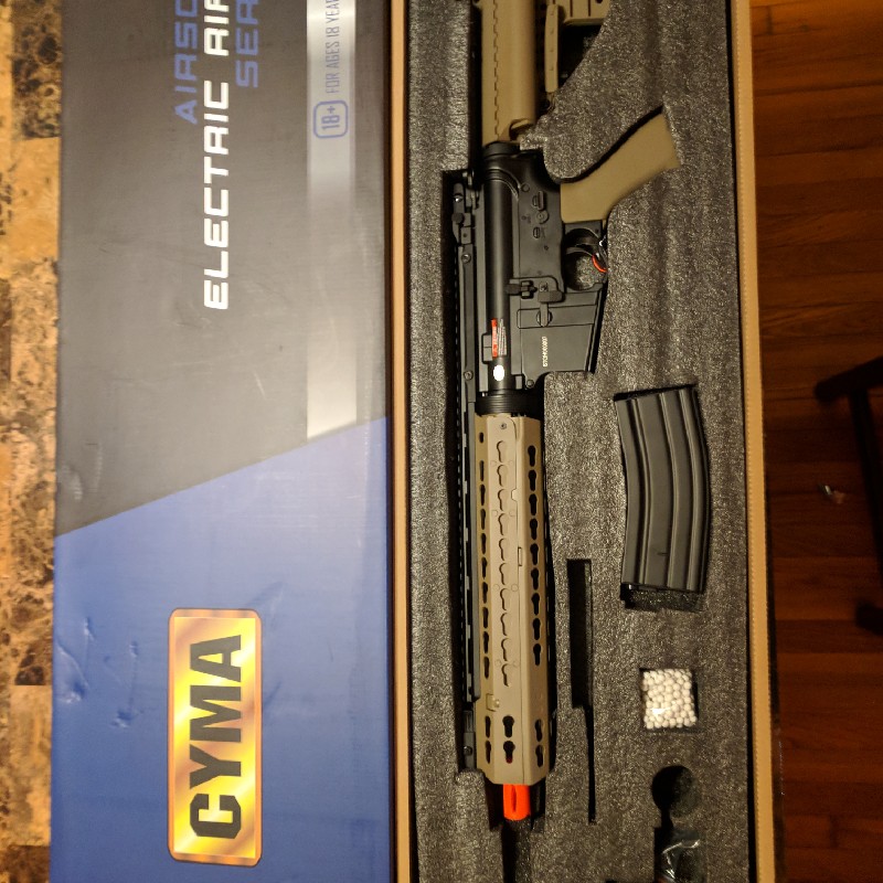 SOLD CYMA Keymod-S Full Metal M4 Airsoft AEG Rifle | HopUp Airsoft