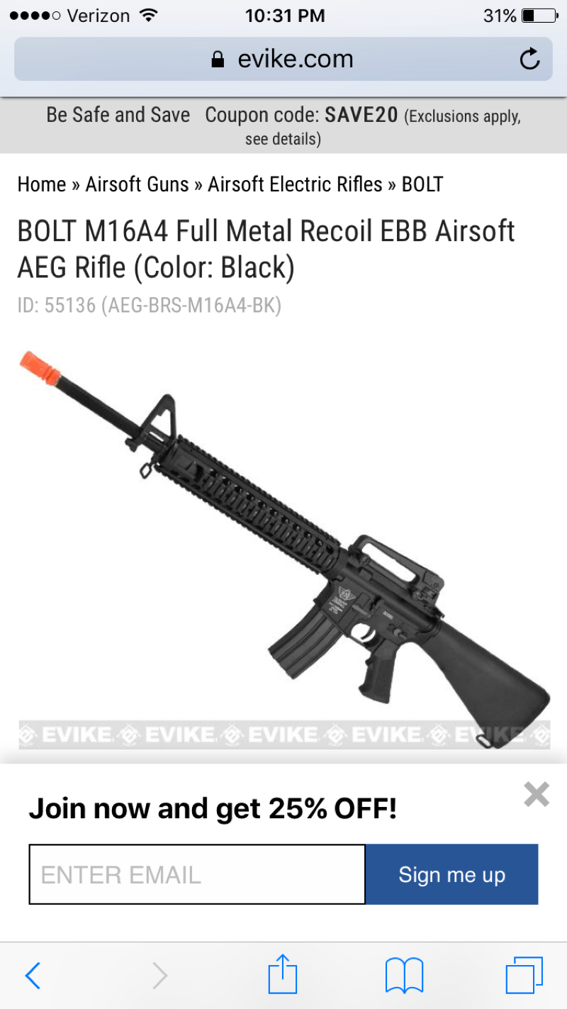 SOLD want to buy m16 a4 | HopUp Airsoft