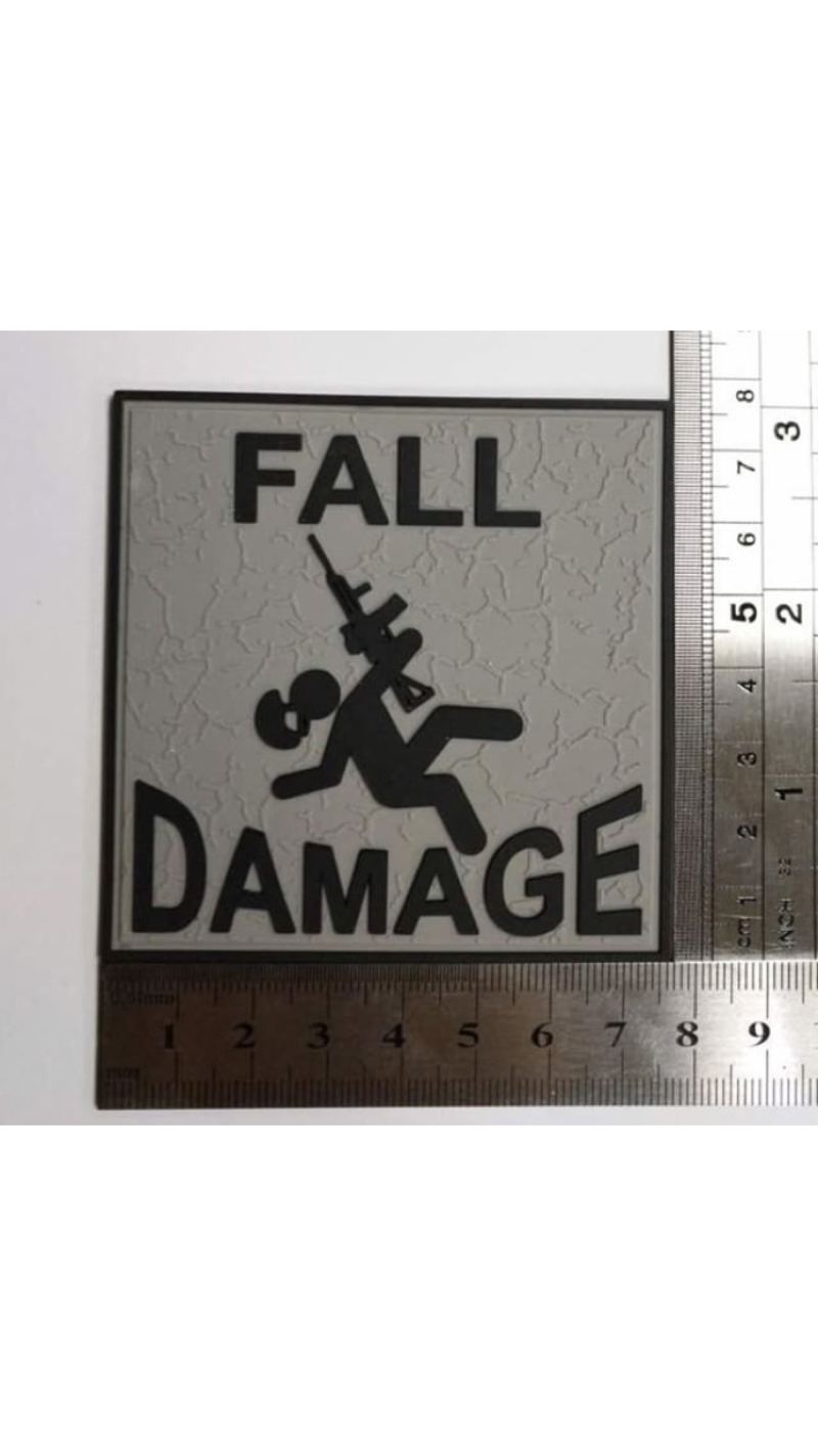 SOLD FALL DAMAGE Custom PVC Patch | HopUp Airsoft