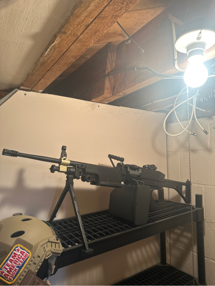 A&K / Cybergun FN Licensed M249 MINIMI SAW Machine Gun w/ Metal ...