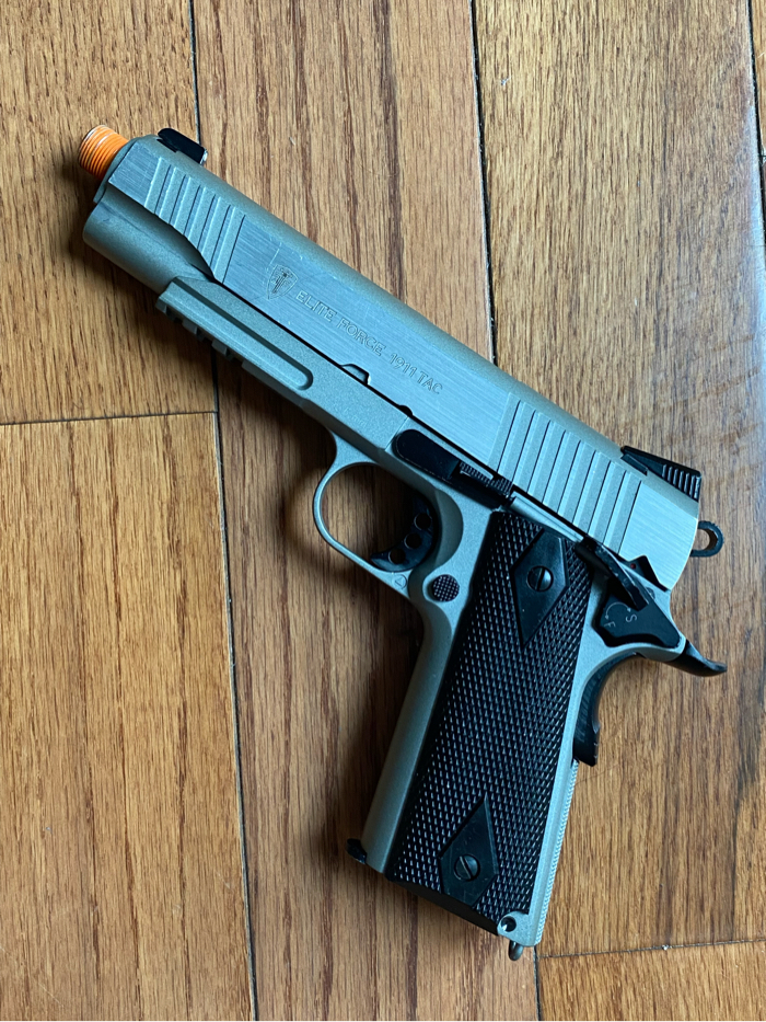 SOLD Elite Force 1911 Tactical Silver GBB C02 (WTT/WTS) | HopUp Airsoft