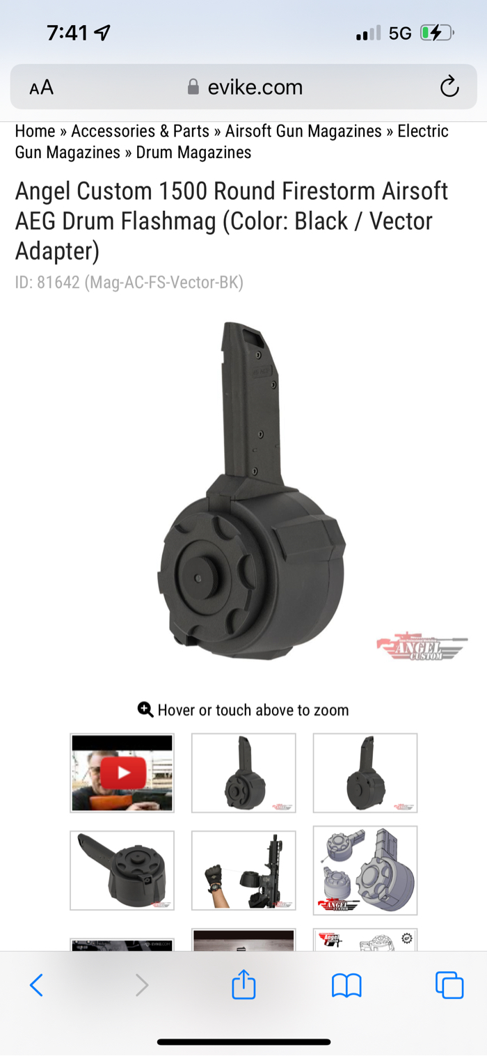 vector aeg drum mag | HopUp Airsoft