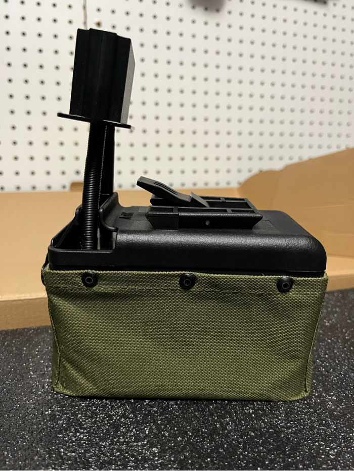 SOLD A&K 1500 Round Box Magazine for Airsoft M249 Series AEG (Color: OD ...