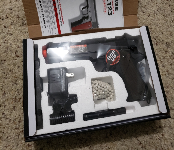 SOLD CYMA 1911 AEP Electric Pistol TM Clone Heavy Weight | HopUp Airsoft