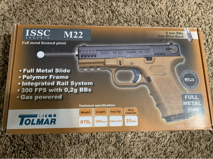 ISSC M22 Pistol (green gas) | HopUp Airsoft