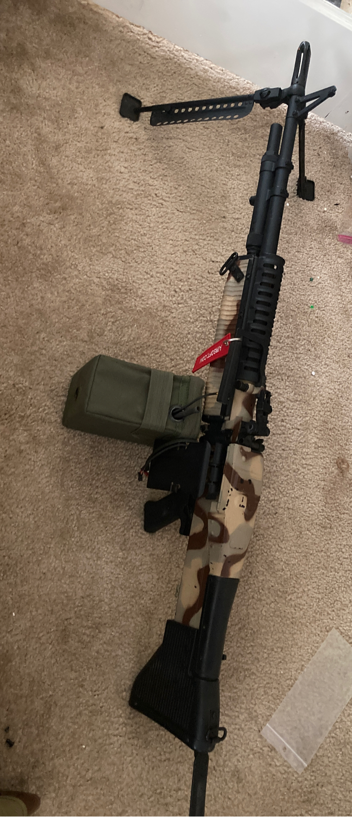 SOLD A&K x SP Systems Custom Vietnam Era M60 Airsoft AEG Machine Gun | HopUp Airsoft