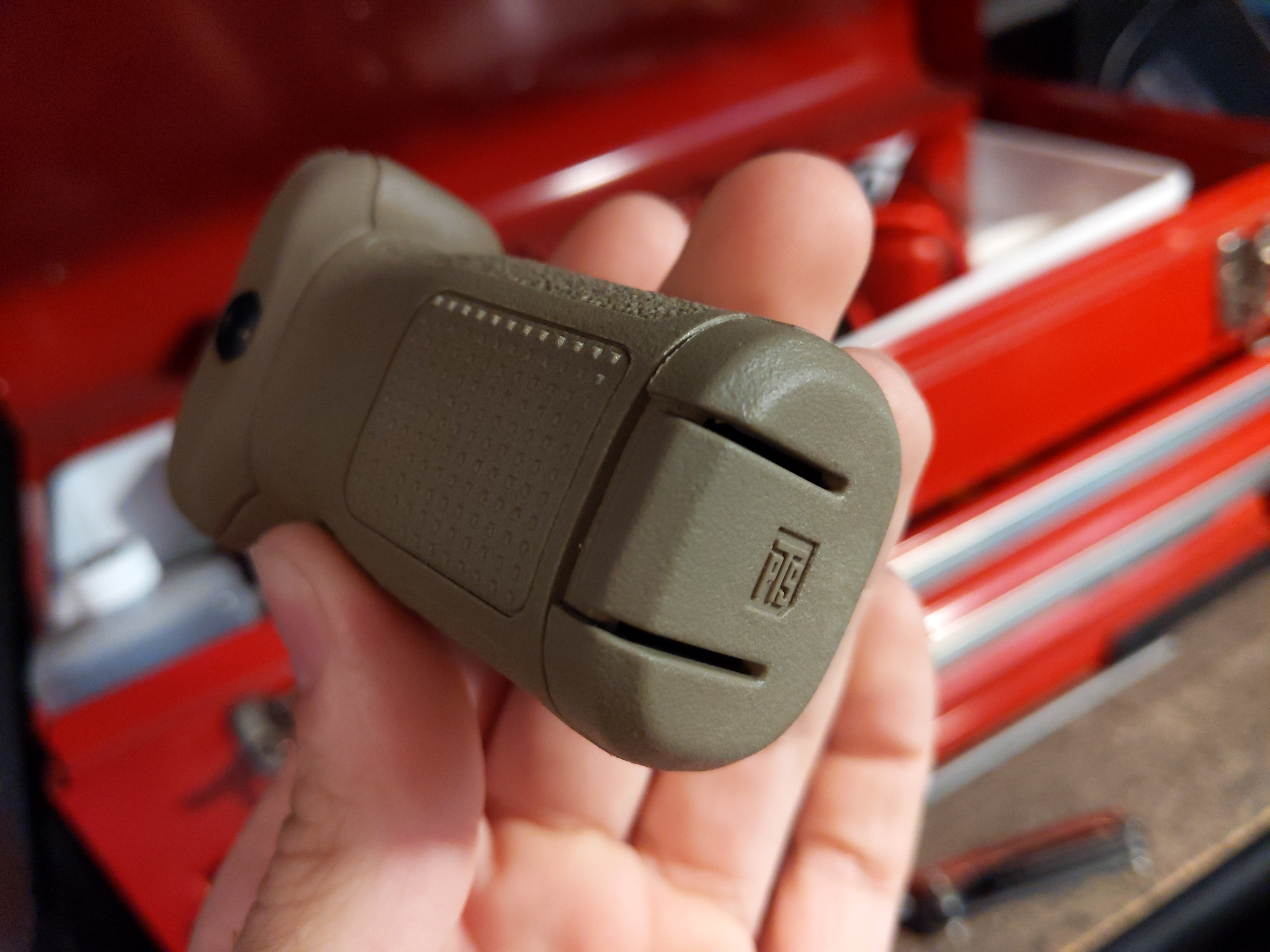 SOLD PTS short tan grip | HopUp Airsoft