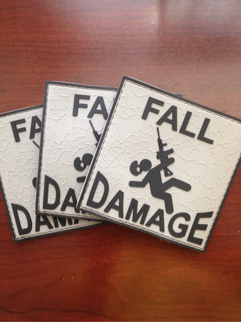 SOLD Fall Damage PVC Patch | HopUp Airsoft
