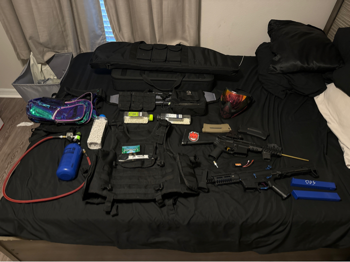 Full hpa setup m4 with f2 jack, arp-9, lots of gear | HopUp Airsoft