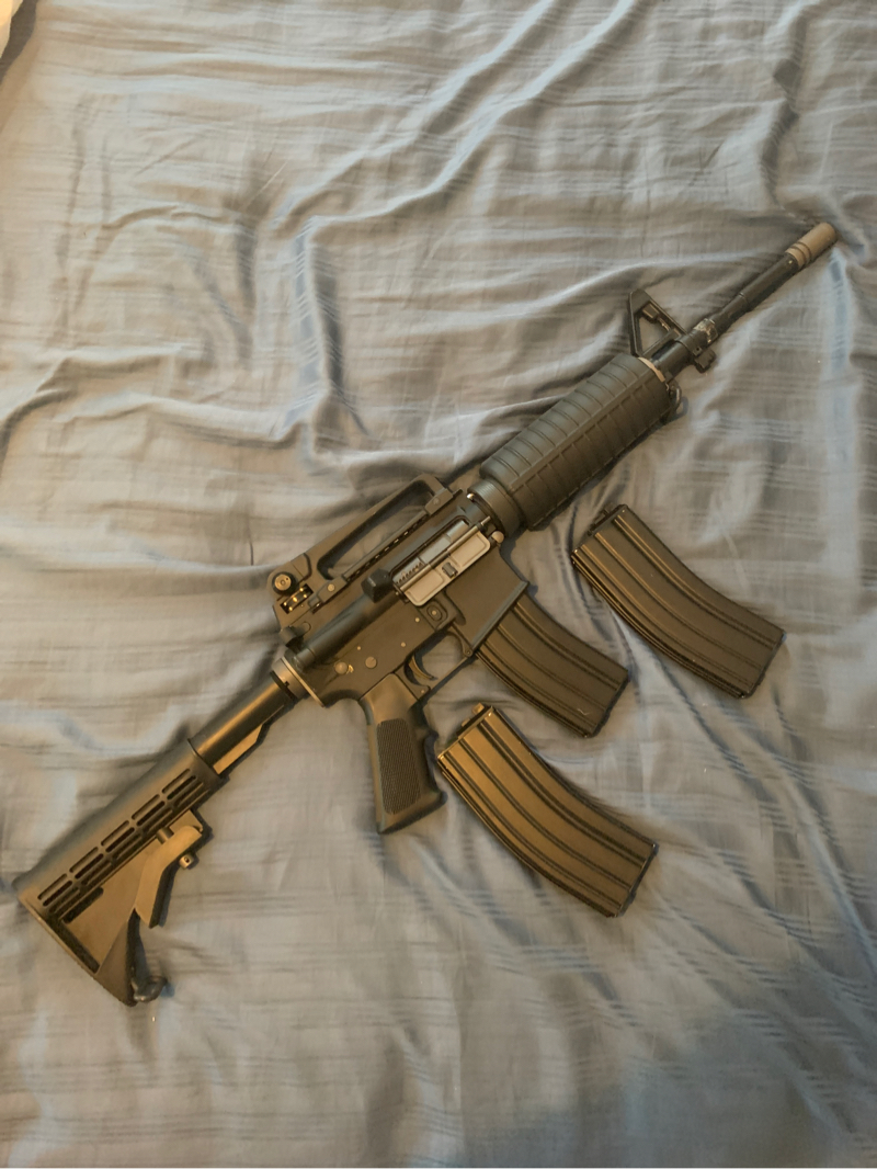 SOLD WE Open Bolt Full Metal M4 Airsoft Gas Blowback GBB Rifle (Color ...