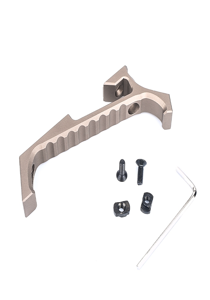 VP Style CNC Tan Tactical Angled Handstop Grip Mlok | HopUp Airsoft