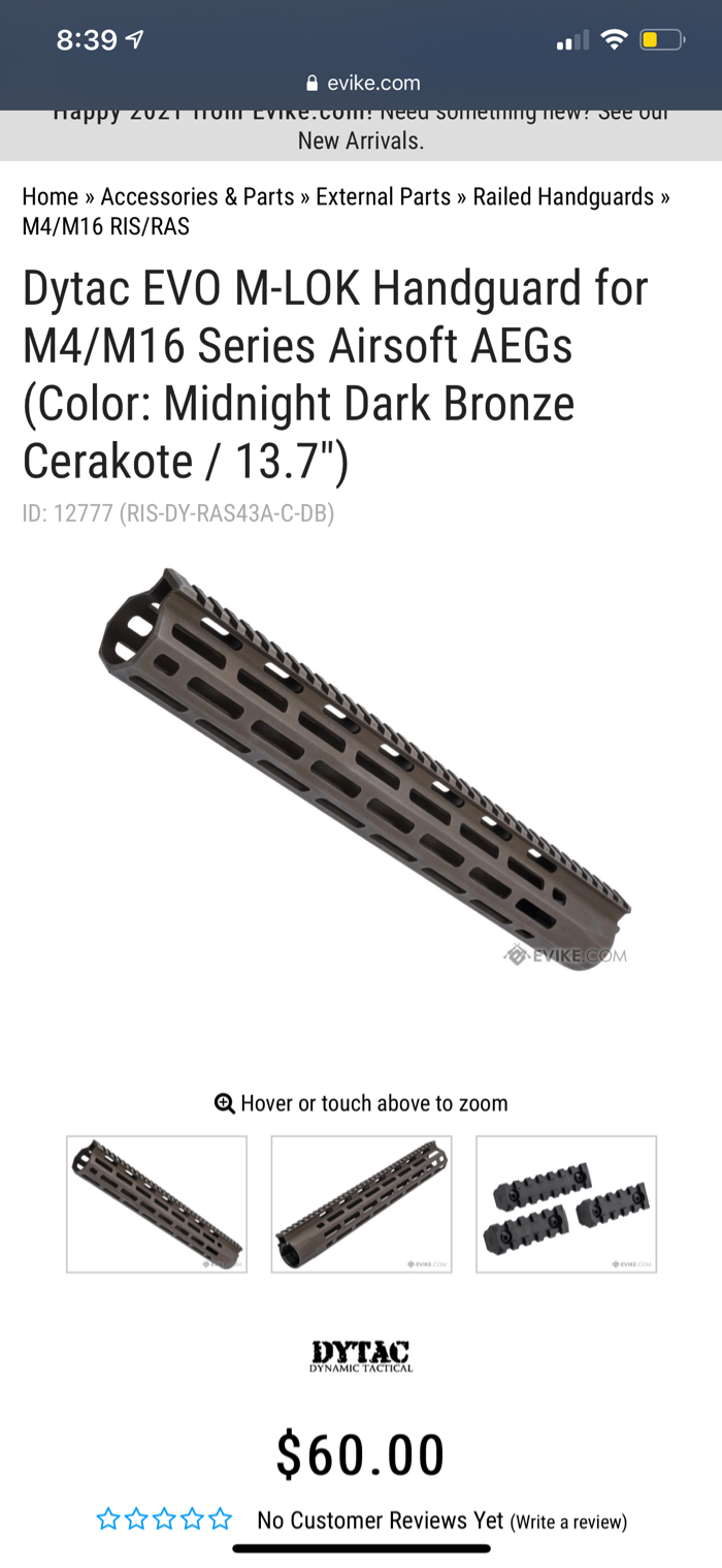 SOLD FDE 13 inch rails | HopUp Airsoft