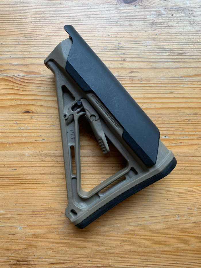SOLD Magpul PTS MOE Stock FDE w/ Cheek Riser | HopUp Airsoft