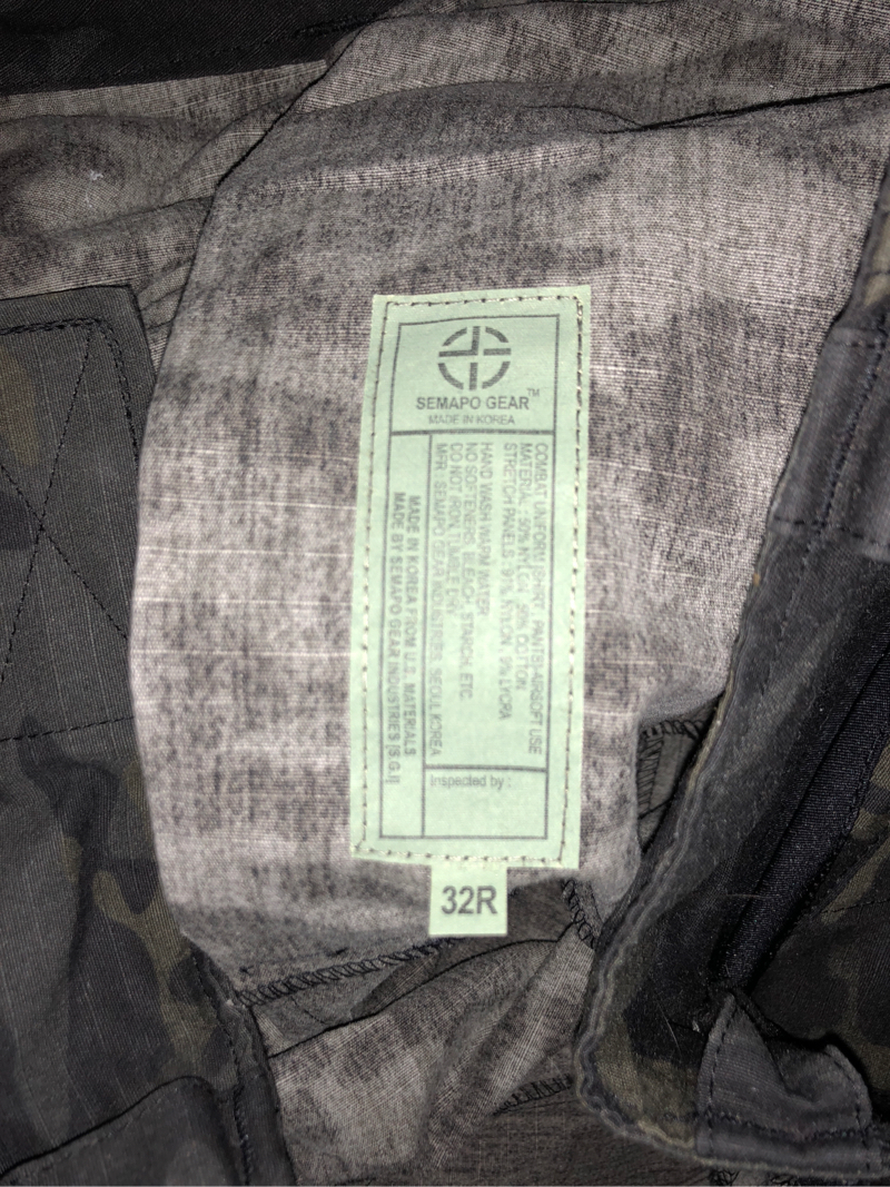 SOLD Semapo Multicam Black Pants 32R | HopUp Airsoft