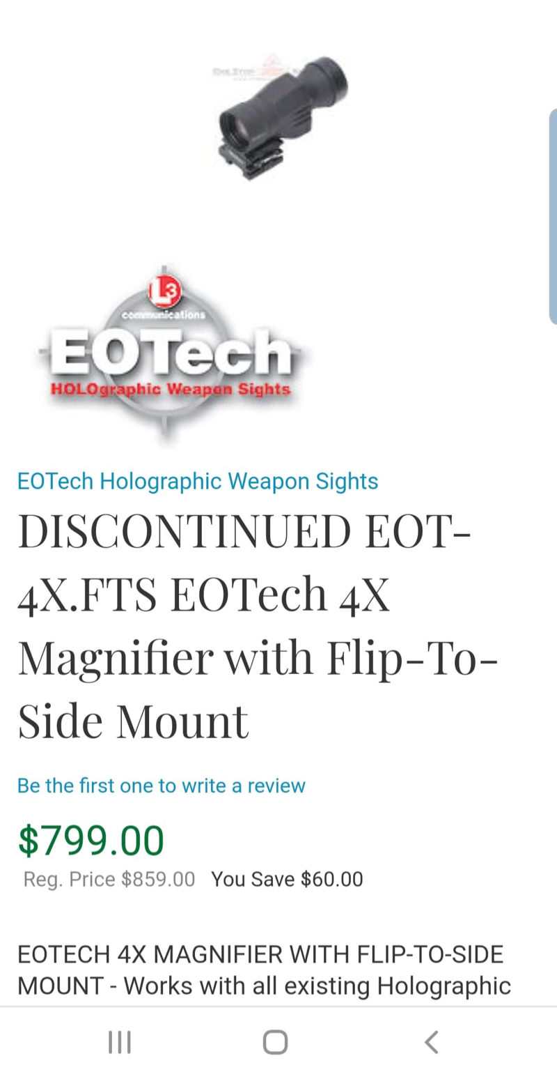 SOLD EOTech 4x FTS magnifer | HopUp Airsoft