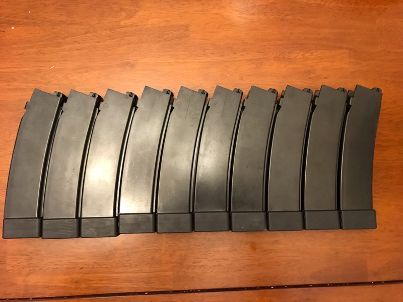 SOLD Scorpion Evo Mag Lot of 10 Magazines Midcaps ASG Evo | HopUp Airsoft