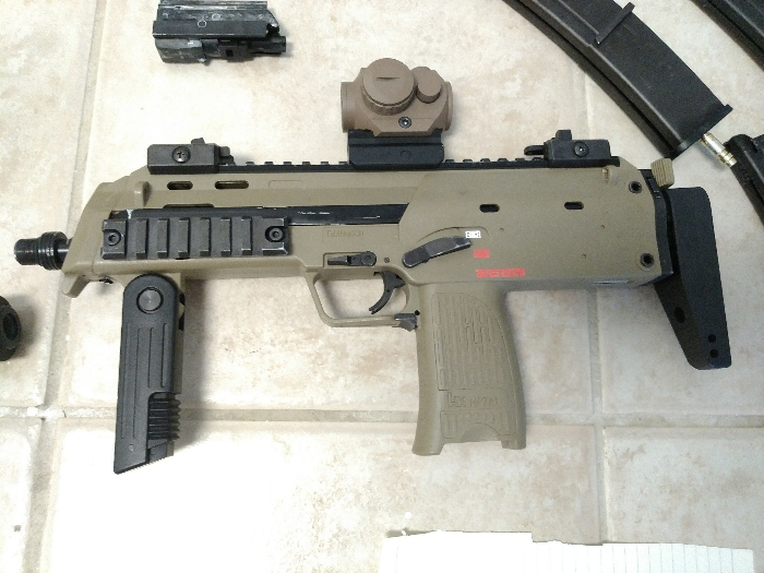 SOLD KWA MP7 package with 3 HPA tapped mags. | HopUp Airsoft