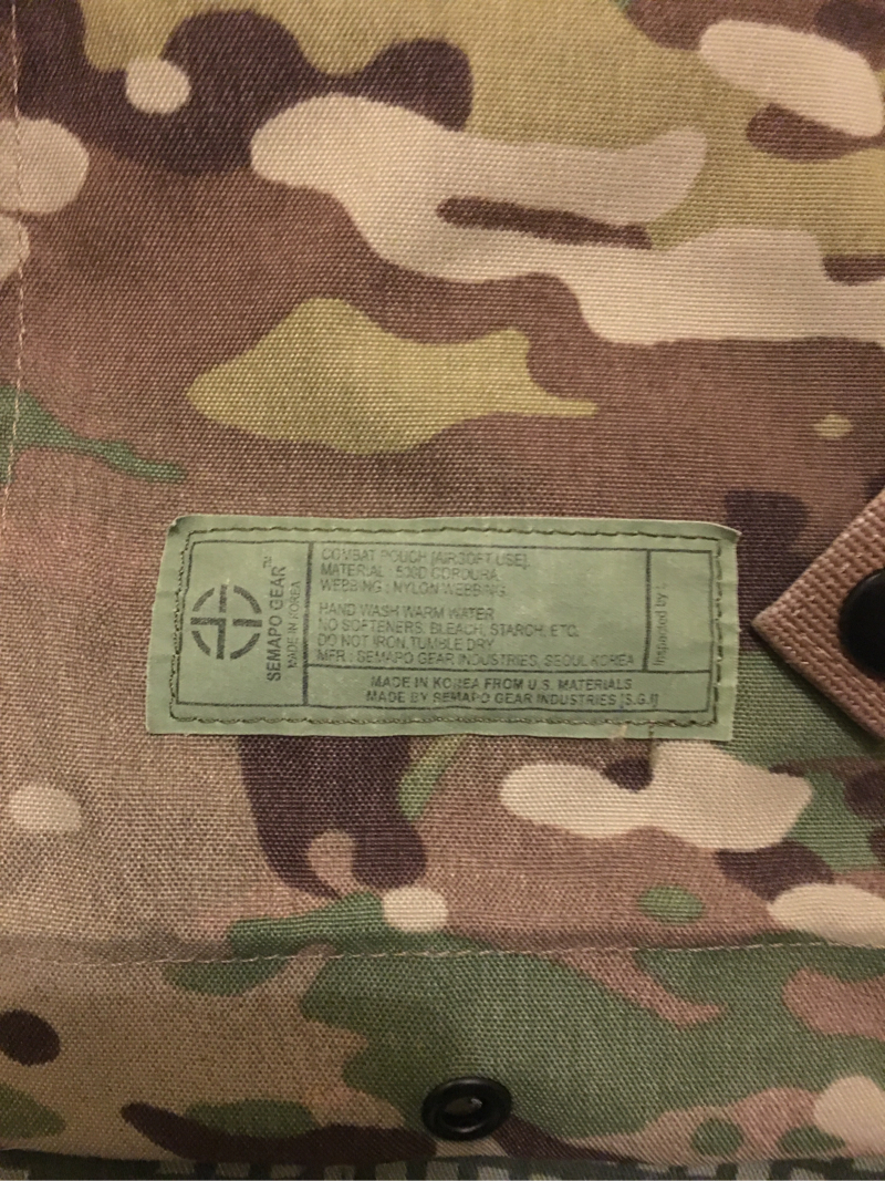 SOLD Semapo Gear 40 mm Zip-On Pouch Panel Multicam | HopUp Airsoft