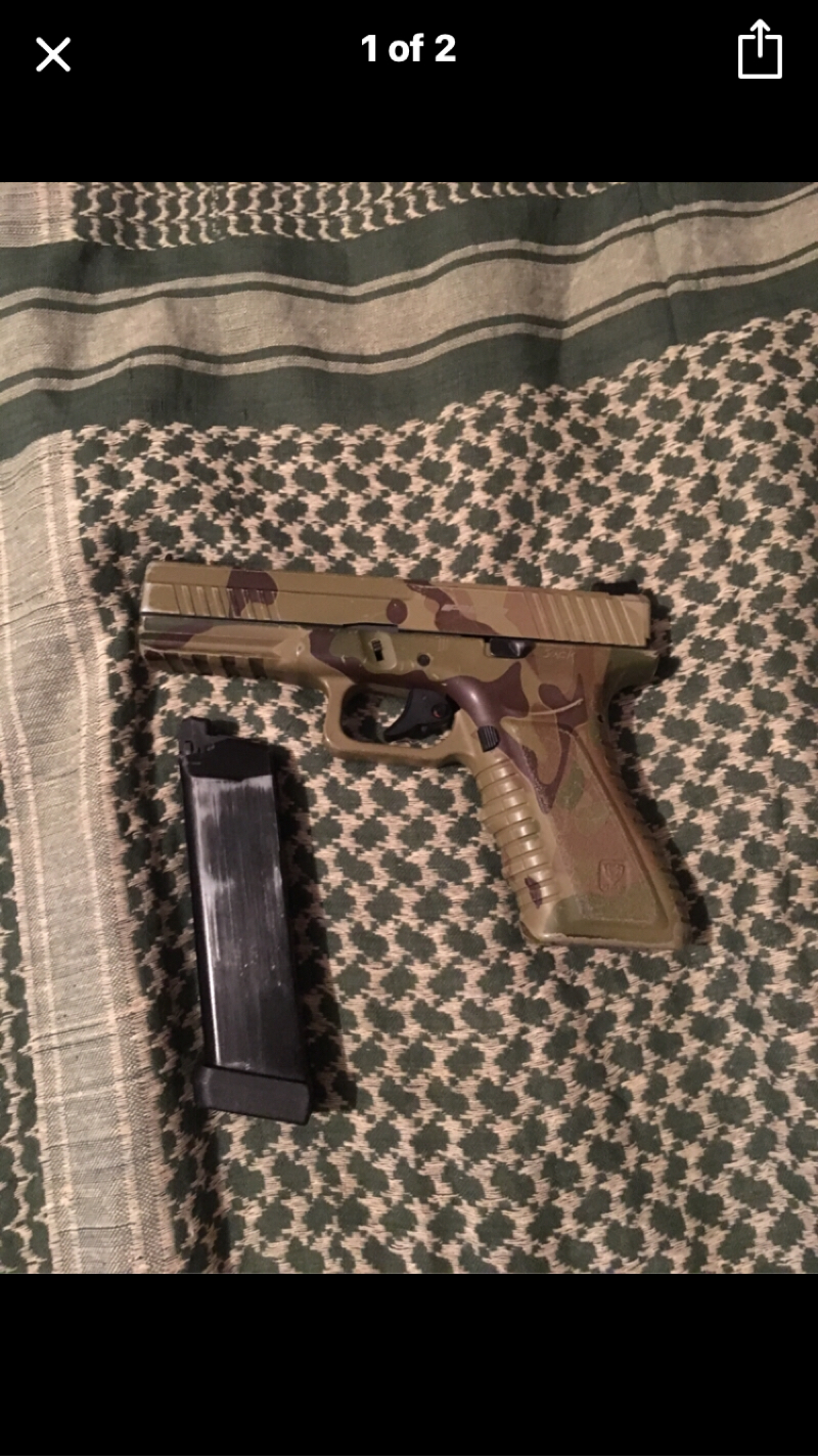 SOLD APS Glock style Multicam pistol | HopUp Airsoft