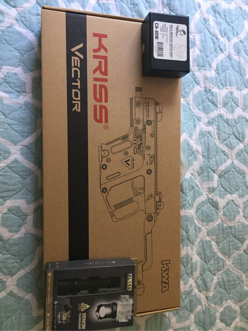 SOLD KWA Kriss Vector with 2 attachments | HopUp Airsoft