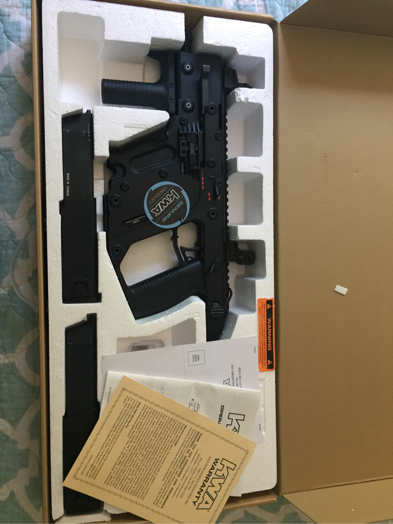 SOLD KWA Kriss Vector with 2 attachments | HopUp Airsoft